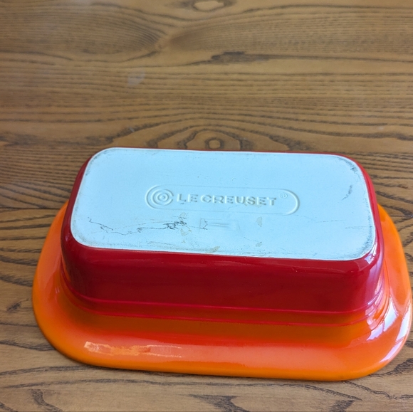 Le Creuset | Kitchen | Le Creuset Loaf Pan Orange Colour With Cream ...